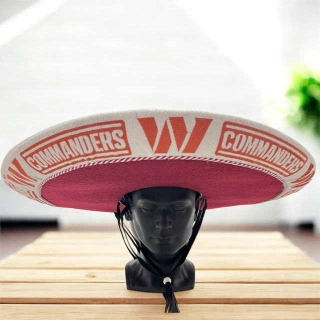 WASHINGTON COMMANDERS MEXICAN Charro Hat Sombrero Mariachi Adult Unisex ...