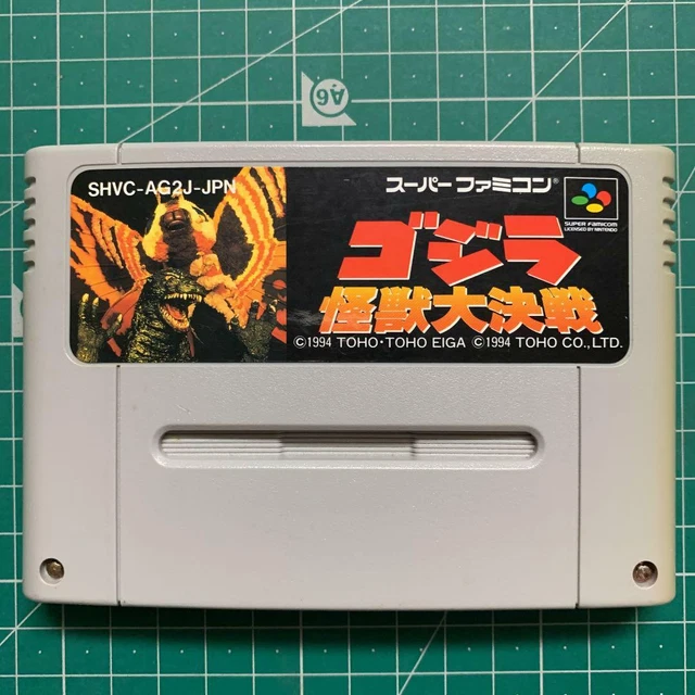 GODZILLA KAIJU DAIKESSEN Nintendo Super Famicom SFC Tested & Fully ...