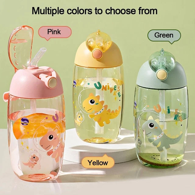 600ML KIDS WATER Sippy Cup High-temperature Straws Water Cup Travel Cup ...