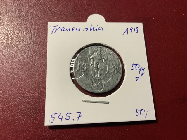 TRAUNSTEIN ( BAYERN) 50 Pfennig Notgeld 1918 Zink EUR 1,99 - PicClick DE
