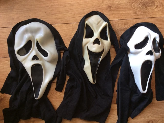 VINTAGE GHOSTFACE MASK lot scream fun world Easter unlimited Rare glow ...