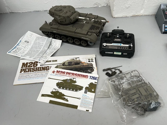 TAMIYA RADIO CONTROL M26 Pershing Tank - 1/16 Scale EUR 243,74 ...