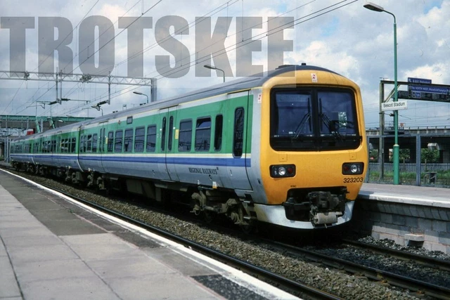 35MM SLIDE BR British Rail EMU Class 323 323203 Bescot 1995 Orig £4.98 ...