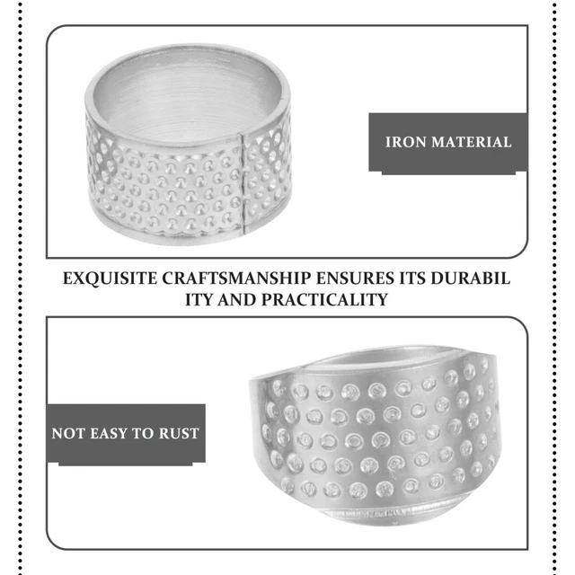 15PCS THUMB THUMB thimble metal finger Metal Thimble Quilting $22.83 ...