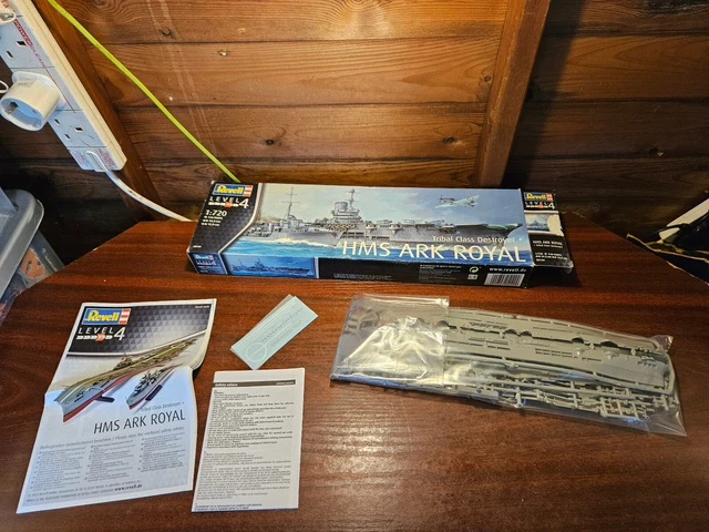 REVELL - 05149 Hms Ark Royal Model Kit 1:720 Tribal Class Destroyer+ ...