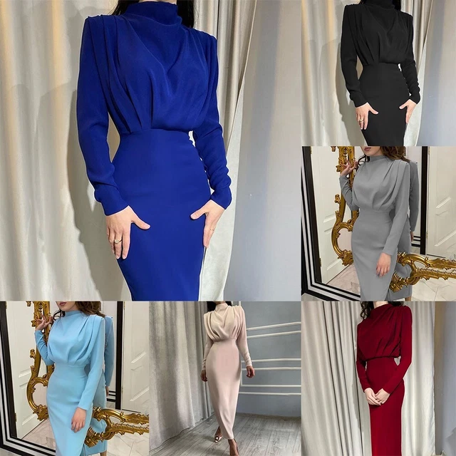 L GANTE ROBE MAXI sans dos pour femme soir e f te robe de bal fendue robe EUR 32,40 - PicClick IT