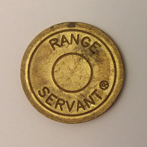 VINTAGE RANGE SERVANT Golf Ball Driving Range Token 24mm- Set 0f 4 £7. ...