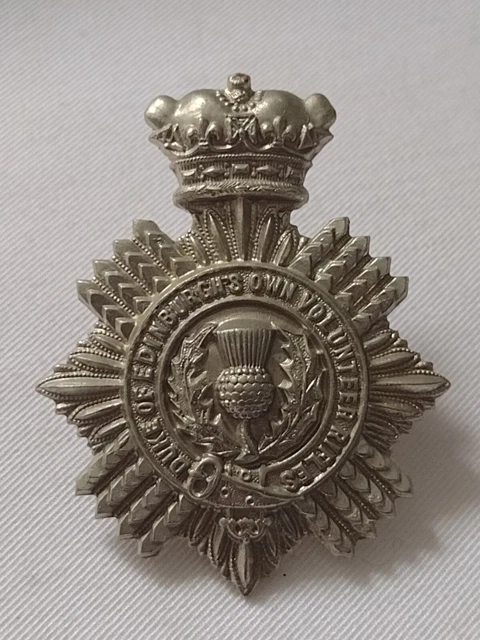 VICTORIAN DUKE OF Edinburgh's Own Volunteer Rifles Cap Badge 2Lug 46mm ...