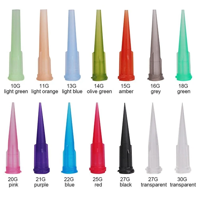 CONICAL DISPENSING NEEDLE Tapered Tips Glue Dispensing Nozzle Liquid ...