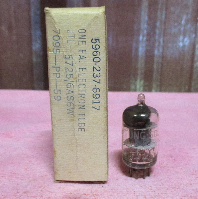 NOS JTL TUNG-SOL 5725 / 6AS6W Radio/TV Vacuum tube w/Box #6 EUR 2,27 ...