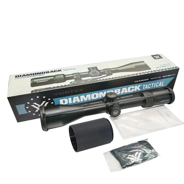 VORTEX OPTICS DIAMONDBACK Tactical 6-24x50 Reticle Bundle EBR 2C (MRAD ...