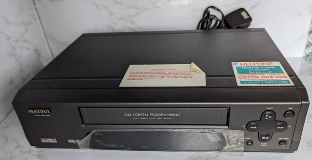 MATSUI VIDEO CASSETTE Recorder VCR VHS Player Black VX-1107A *Free P&P ...