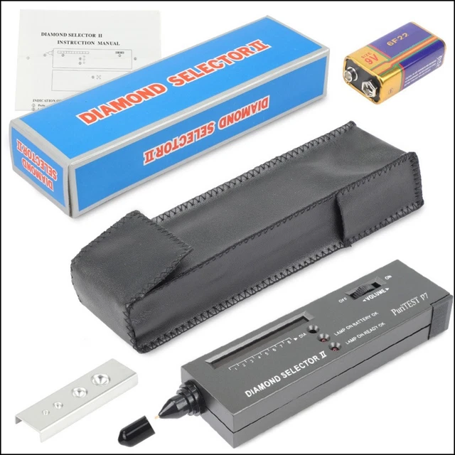 FAST-RESPONSE DIAMOND TESTER Pen with Red Light + Beep for Diamond ...
