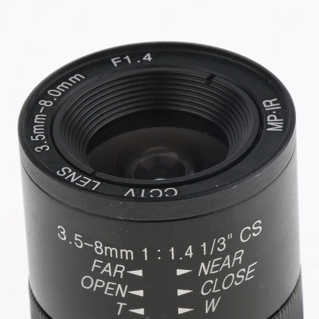 3.5-8MM F1.4 CS Mount Manual IRIS Varifocal CCTV Lens for CCD Camera £11.88 - PicClick UK