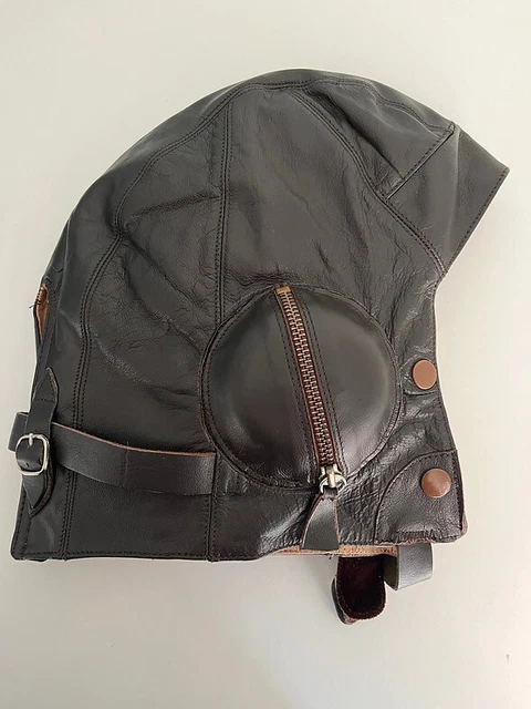 REPLICA WW2 RAF B Type Leather Pilots Flying Helmet £170.00 - PicClick UK