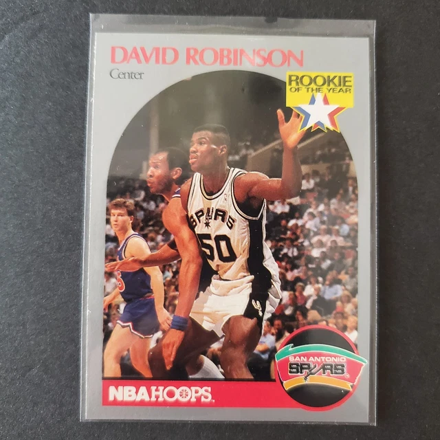 1990 NBA HOOPS David Robinson recrue de l'année #270 San Antonio Spurs ...