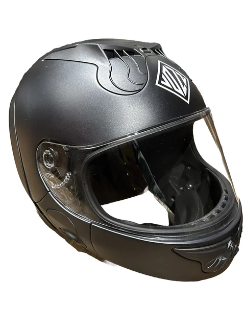 VOZZ RS 1.0 Full Face Motorcycle Helmet Sports Touring- Matt Black ...