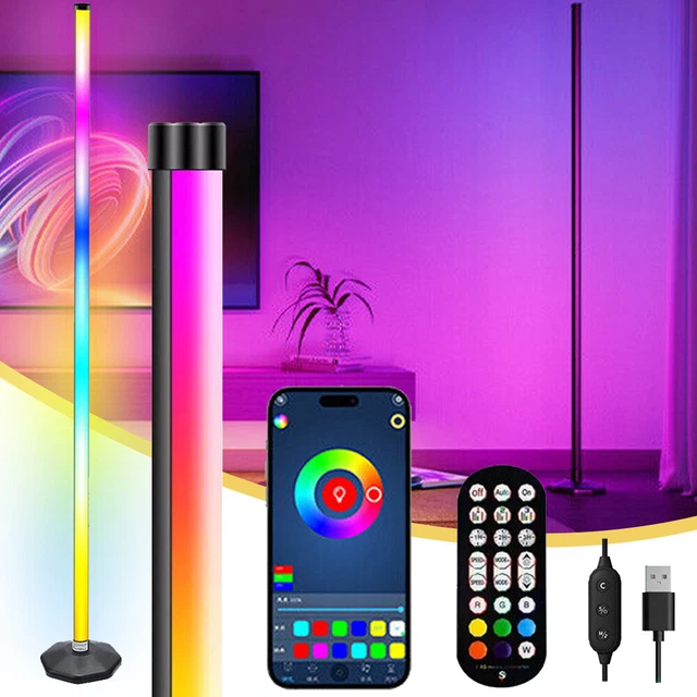 165CM BEDEE MODERN Colour LED Tube Light Floor Standing Room Lamp ...
