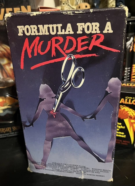FORMULA FOR A Murder VHS. Lightning Video. Rare 80s Horror. Slasher £17 ...
