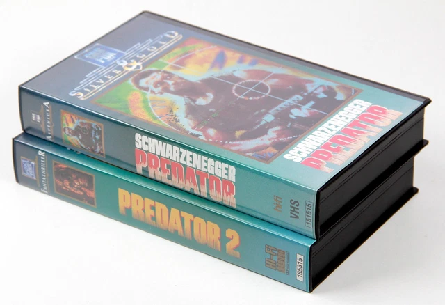 PREDATOR 1987 VHS Arnold Schwarzenegger Fox Video CBS Silver & Gold 2 ...