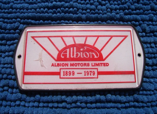 VINTAGE 1979 ALBION Motors Ltd Lorry Front Badge-Commercial Vehicle ...
