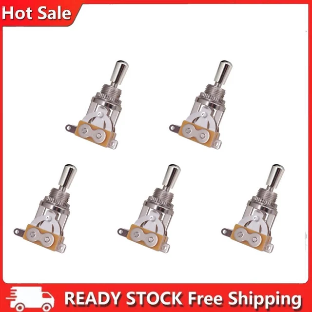 3 WAY ELECTRIC Guitar Selector Pickup Toggle Switch for LP EPI (Silver ...