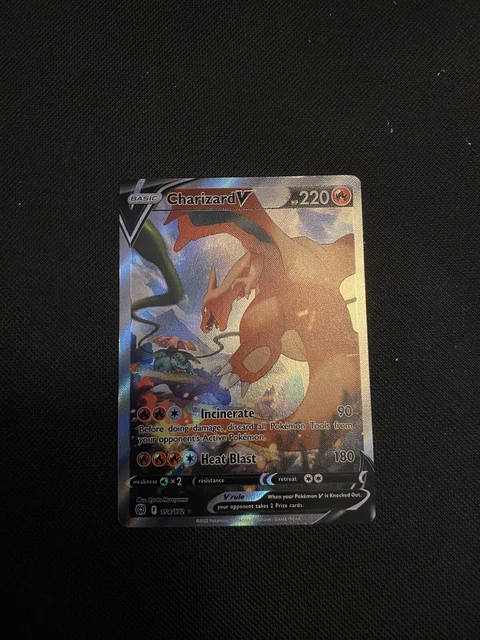 CHARIZARD V - 154/172 Brilliant Stars (Pokemon) Full Alt Art Ultra Rare ...