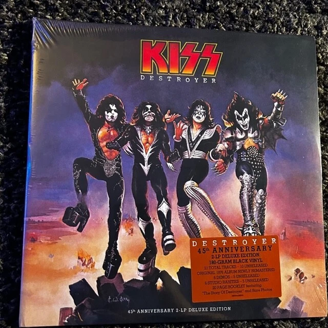 KISS &DESTROYER& 45TH Anniversary deluxe 180-gram 2-LP vinyl PROMO ...