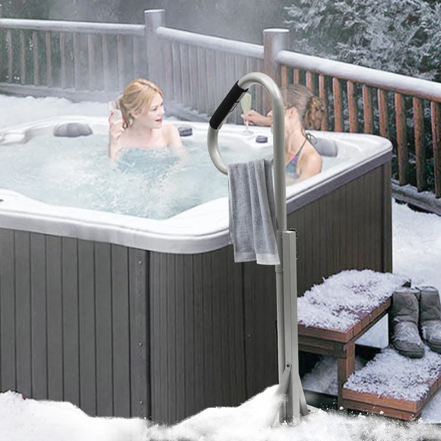 SPA HOT TUB Hand Rail Slide Spa Steps Hot Tub Hand Rail Height ...