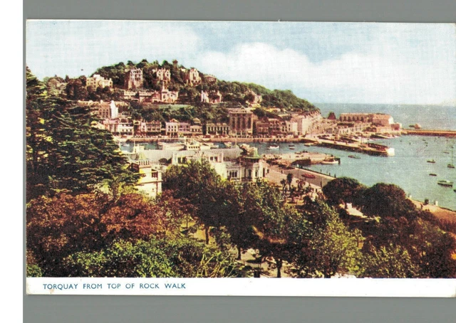 TORQUAY FROM TOP Of The Rock Walk : Vintage Postcard. EUR 8,02 ...