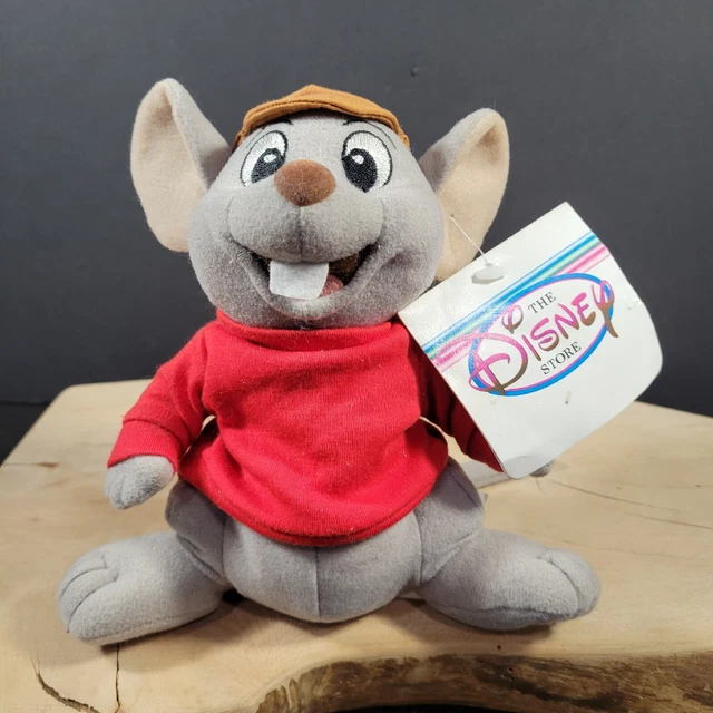 THE DISNEY STORE Bernard Mouse From The Rescuers 8" Plush Bean Bag Toy ...