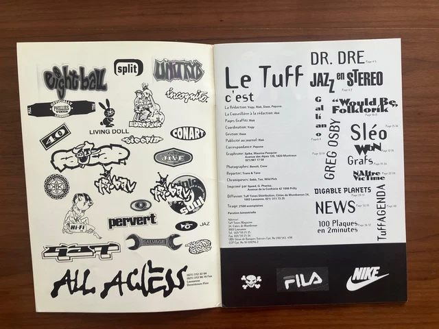 TUFF TIMES MAGAZINE hip hop n°10 Dr Dre Digable Planets graffiti ...