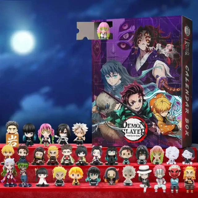DEMON SLAYER ADVENT Calendar Countdown 2D Acrylic 2025 24Days Blind Box ...