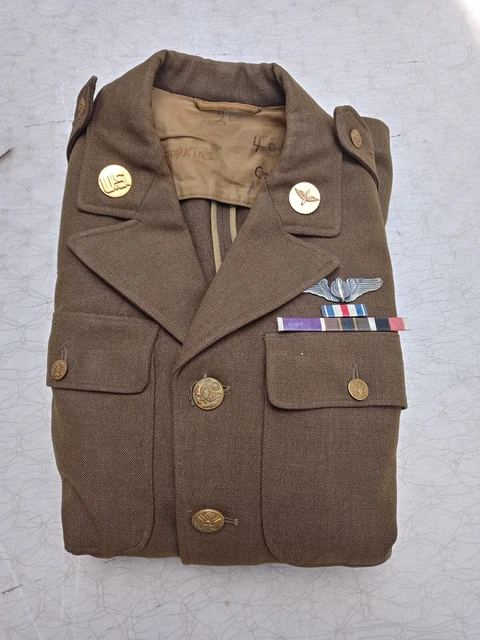 WW2 USAAF BOMBARDIER Corporal Enlisted Men Class A Tunic 36L MFG ...