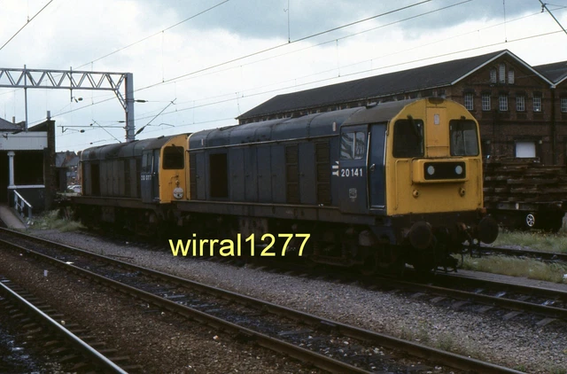 ORIGINAL RAILWAY SLIDE Class 20 20141/077 at Nuneaton 26.06.85 £3.99 ...