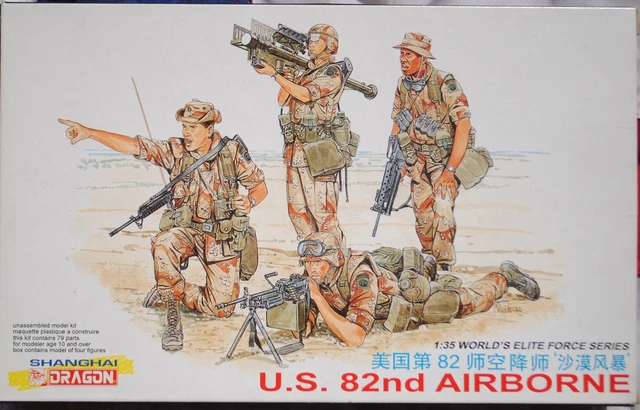 DRAGON 1/35 SCALE Modern U.S. 82nd AIRBORNE figures diorama model kit £ ...