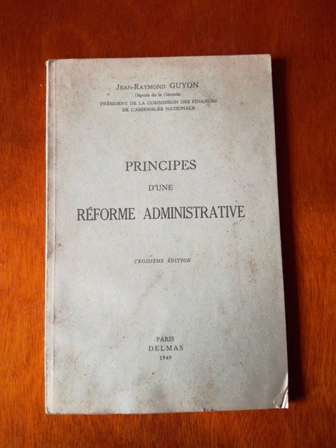 1949 POLITICAL BOOKLET - Principles of Administrative Reform £5.15 ...