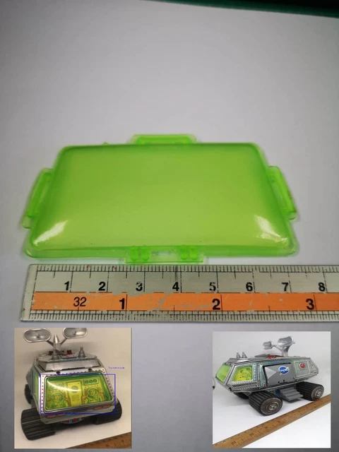 WINDSHIELD OF SUPER Moon Patroler Space Tin toy ** REPRODUCT ** $25.00 ...