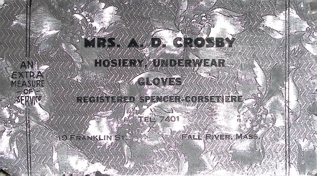 VINTAGE EMBOSSED METALLIC Store Labels Hosiery Underwear Gloves Fall ...