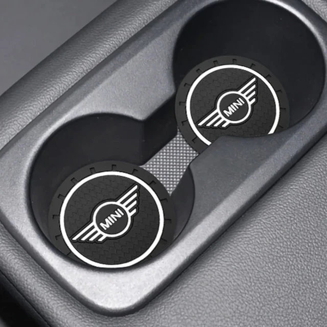 MINI COOPER S Logo Cup Holder Rubber Insert Mats R50 R52 R53 R55 R56 ...