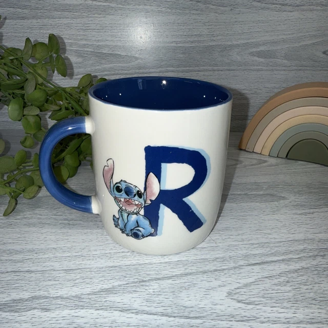 DISNEY LILO AND Stitch Mug Letter R Initial Cup Blue £4.88 - PicClick UK