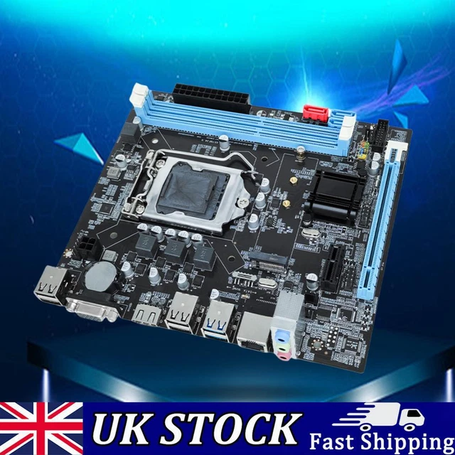 B75 MOTHERBOARD LGA1155 Socket 16GB Micro-ATX PC Main Board Support ...