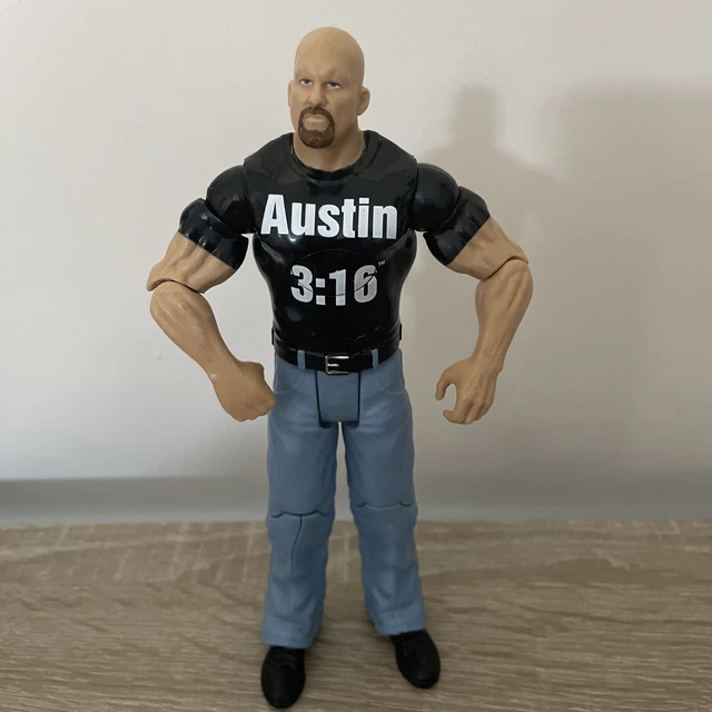 STONE COLD STEVE Austin Talking Wrestling Action Figure WWE WWF ...