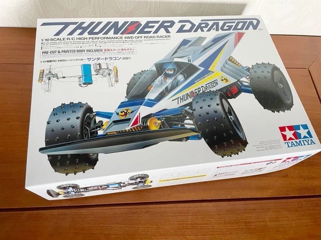 TAMIYA 1/10 ELECTRIC RC Car Thunder Dragon 4WD Buggy Model 47458 New £ ...
