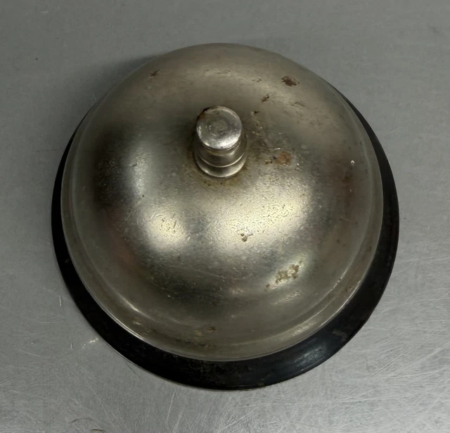 VINTAGE HOTEL COUNTER Store Metal Desk Bell in Working Condition £13.15 ...