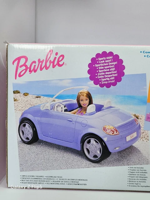 MATTEL BARBIE CONVERTIBLE Roadster Vehicle 88918 2001 Couleur Lavande ...