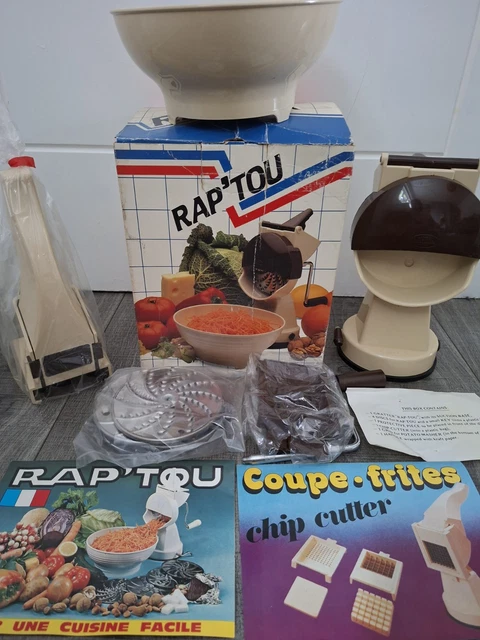 VINTAGE RAP'TOU KITCHEN Food Processor Chopper Slicer New In Box Made ...