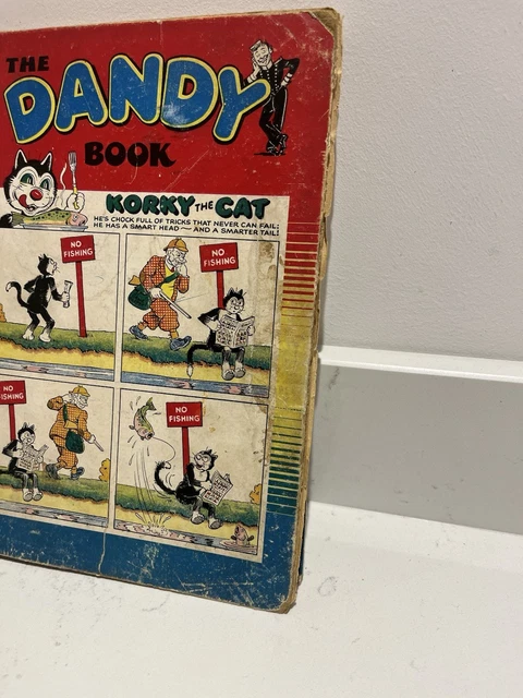 DANDY ANNUAL 1955 Comic Book Korky The Cat Vintage Xmas Gift Birthday EUR 22,81 - PicClick IT