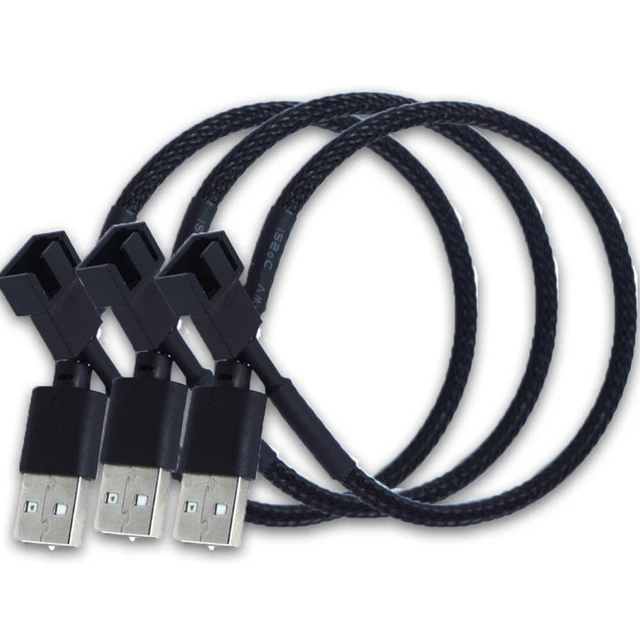 USB FAN ADAPTER Cable for Computer PC Fans - 3 Pack £5.58 - PicClick UK