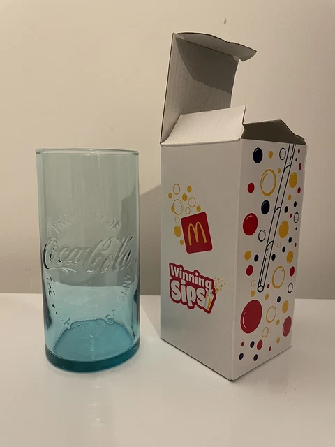 MCDONALDS WINNING SIPS Coca Cola Blue Glass 2023 Limited Edition £40.00 ...